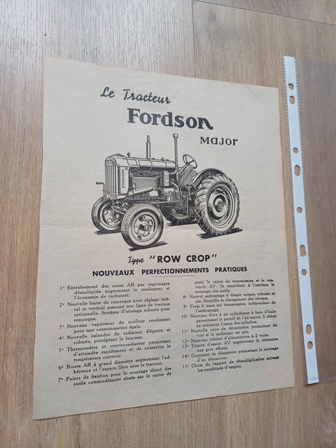 FORDSON MAJOR ROW Crop Tractor Brochure Traktor Prospectus £12.13 ...