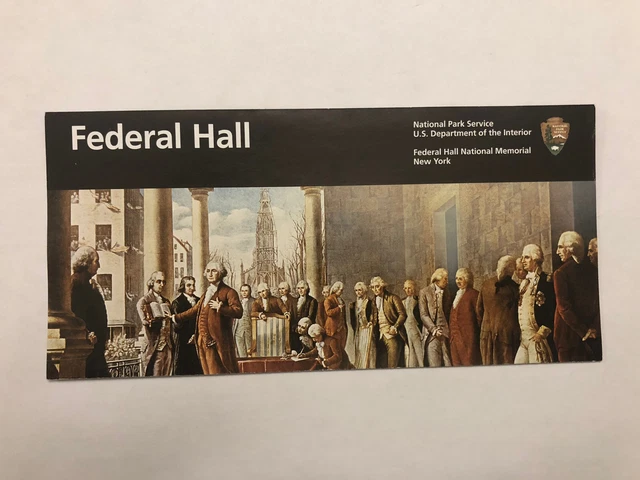 FEDERAL HALL NATIONAL Memorial Park Unigrid Brochure Map Newest Version ...