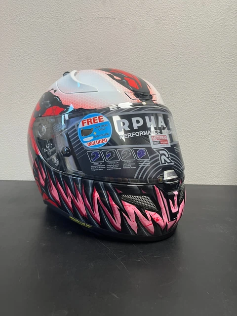 HJC RPHA11 CARNAGE Marvel MC-1 Motorcycle Helmet Size XX-Large NEW IN ...