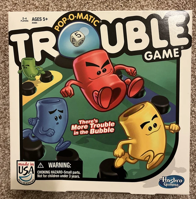 HASBRO GAMING: TROUBLE - Board Game for Kids (Ages 5 and Up, 2-4 ...