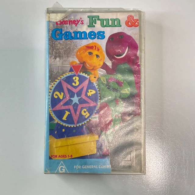 BARNEY'S FUN & Games VHS Video Rare Classic Vintage 1996 £5.77 ...