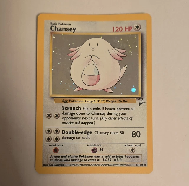 POKÉMON TCG CHANSEY Holo Rare Card Base Set 2 3/130 £24.36 - PicClick UK