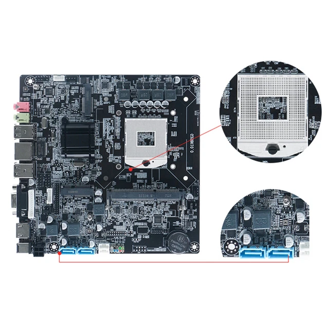 HM65 MICRO-ITX MOTHERBOARD All-in-1 LGA988 Desktop Motherboard 16GB ...