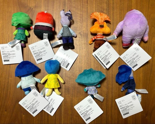 INSIDE OUT 2 Disney Pixar Plush Toy Mascot vol.1 & vol.2 complete Set ...
