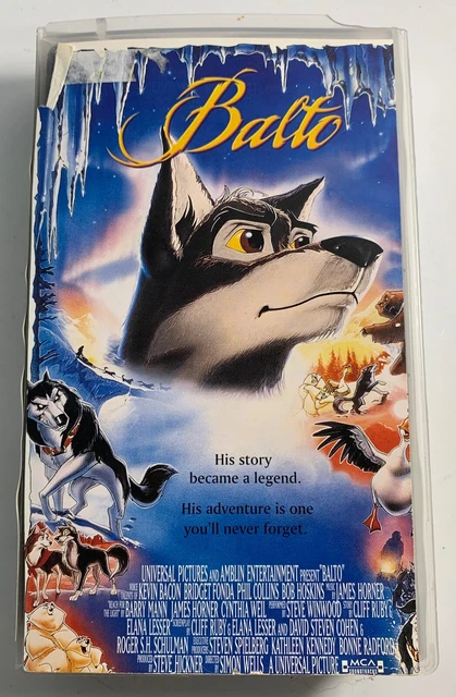 BALTO VHS Clamshell Tape Kevin Bacon Bridget Fonda £2.82 - PicClick UK