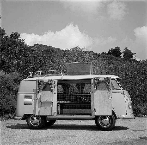1956 VW VOLKSWAGEN Kamper Bus Model Road Test 1 Motor Racing Old Photo ...