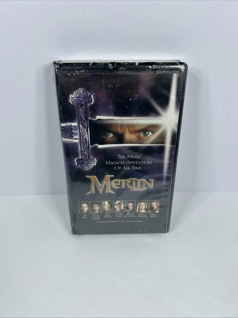 MERLIN VHS CLAM Shell Factory Sealed VHS £7.12 - PicClick UK