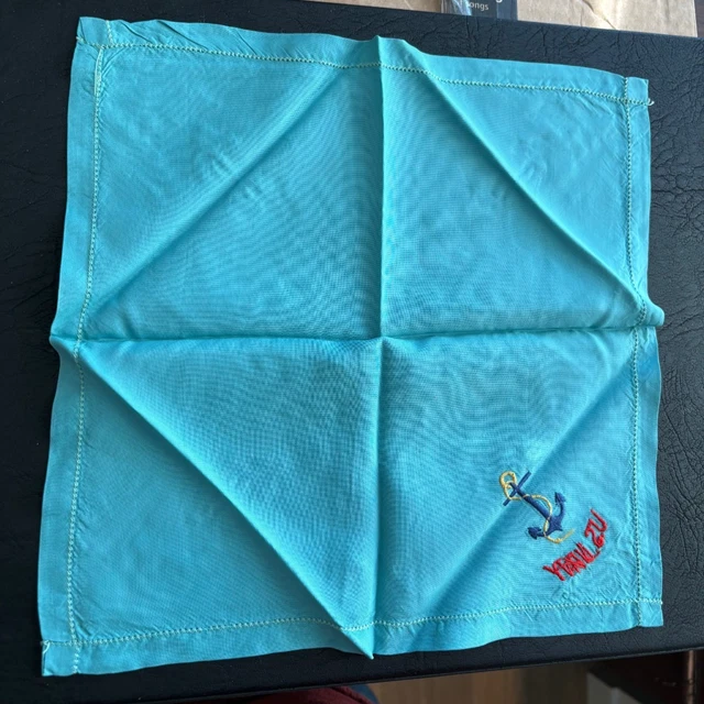 VINTAGE WWII U S Navy Souvenir Handkerchief Very Nice £13.41 - PicClick UK