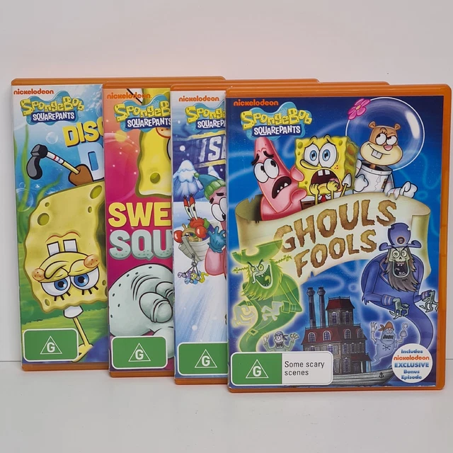 SPONGEBOB SQUAREPANTS SET of 4 DVD Nickelodeon Ghouls Fools Disorder In ...
