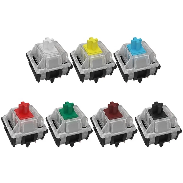 GATERON OPTICAL SWITCH Linear Clicky Switch Black Brown Yellow Switch £ ...