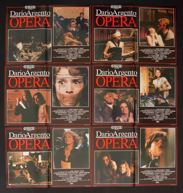 FOTOBUSTE OPERA DARIO Argento Cristna Marsillach Nicolodi tassoni ...