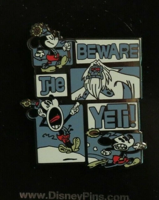 DISNEY WDW DLR Beware Of The Yeti Mickey And Minnie Mouse Pin £12.58 ...