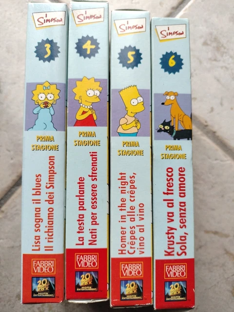LOTTO STOCK I SIMPSON VHS VIDEOCASSETTE Prima Stagione EUR 4,00 ...