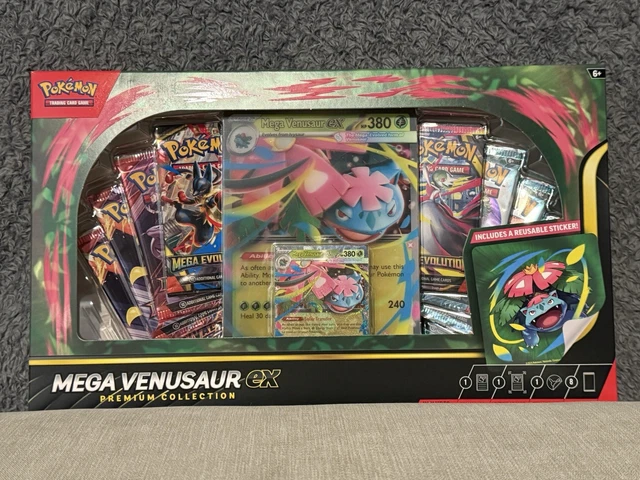 POKÉMON TCG | Mega Venusaur EX Premium Collection Box – Factory Sealed ...