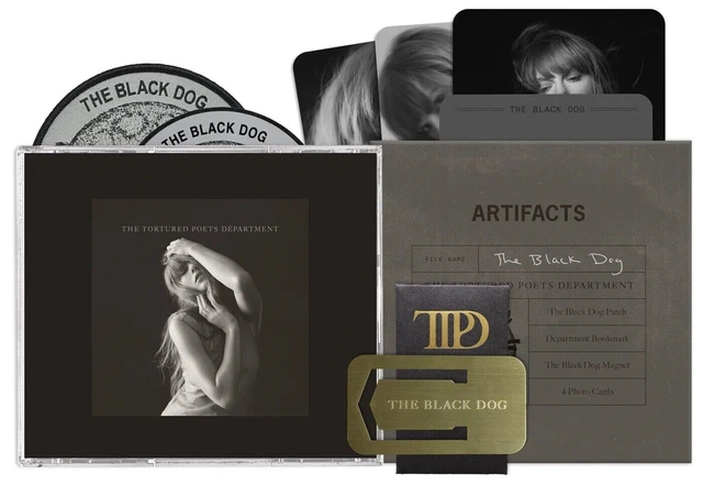 PRESALE TAYLOR SWIFT The Tortured Poets Department CD+Bonus Track Black ...