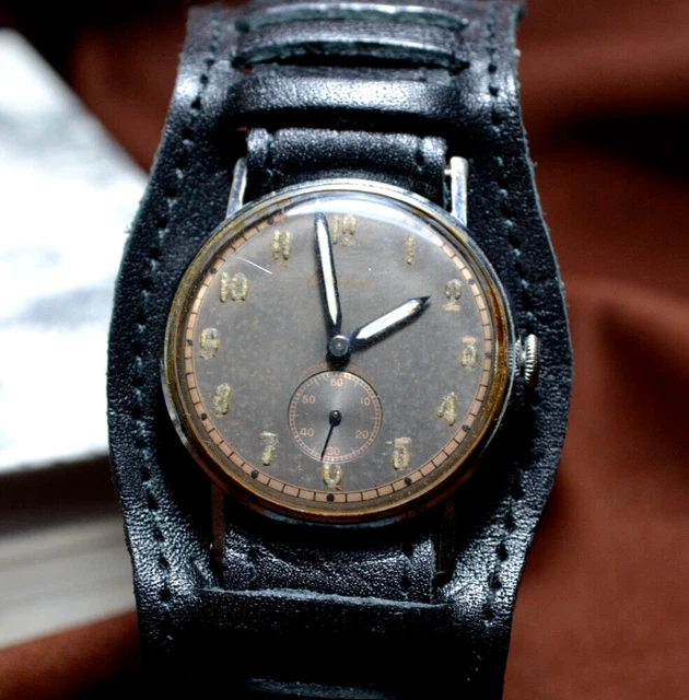 MONTRE SUISSE VINTAGE CORTEBERT cal. MONTRE-BRACELET HOMME MILITAIRE ...