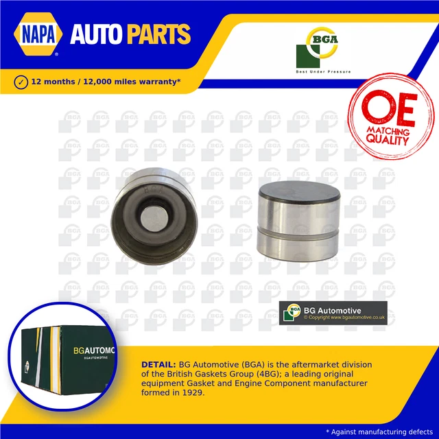 HYDRAULIC TAPPET / Lifter fits VW POLO 6N2, 9N, MK4 1.4D 1.9D 99 to 09 ...