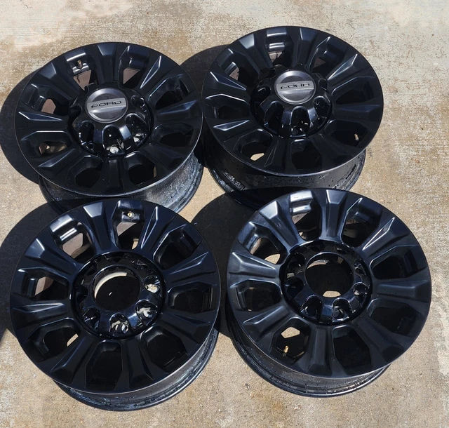18& FORD F350 Tremor F250 Superduty Black Oem Factory Stock Wheels Rims ...