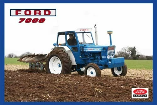 VINTAGE FORD 7000 Tractor Poster Brochure Leaflet Print RARE (A3) £5.95 ...