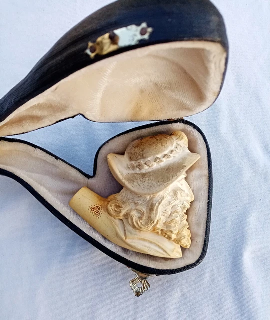 FOURNEAU DE PIPE en écume tete de pirate XIXème EUR 170,00 - PicClick FR