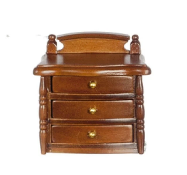 MAISON DE POUPÉES Noyer Bois Table Chevet Coffre Miniature Mobilier Chambre EUR 10,70 - PicClick FR