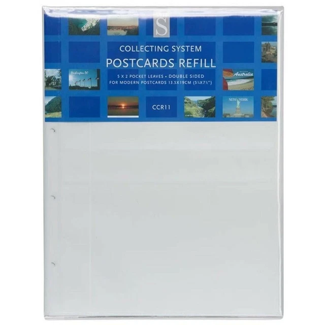 WHSMITH CCR11 COLLECTING System Postcard Album Refills Double Sided ...
