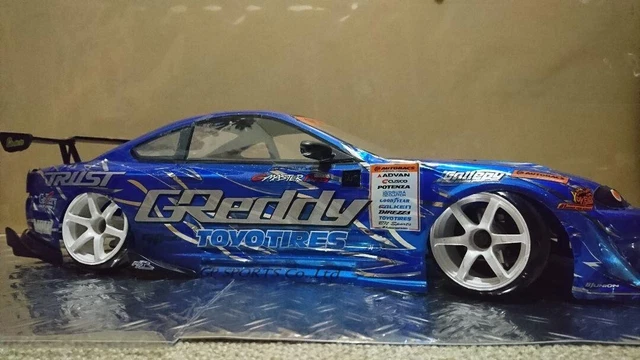 YOKOMO GREDDY TRUST S15 Silvia Flake Paint RC Radio Control Car Body ...