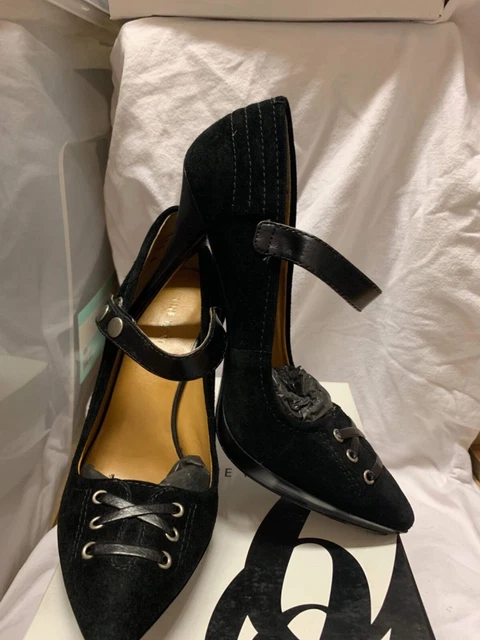 NINE WEST “ADACHI’’ Black Suede Leather Shoes, Size 40 / US 9 £21.47 ...