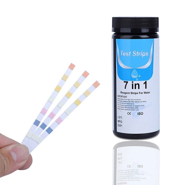 CHLORINE POOL TEST Strips 100 Bromine pH Water Testing Strips Swimming ...