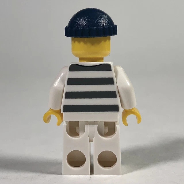LEGO MALE JAIL Prisoner Minifigure City Police Station 60246 Guy Prison ...