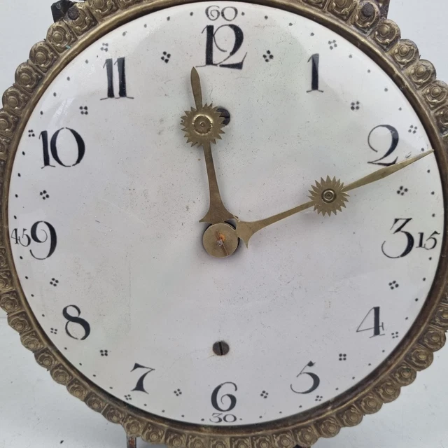 HORLOGE, COMTOISE, LANTERNE, Capucine, Laiton , Faïence, Couronne ...