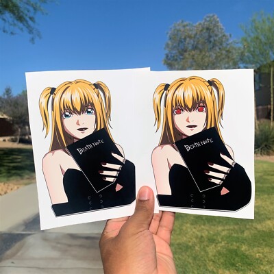 DEATH NOTE MISA AMANE Anime Vinyl Decal Sticker L Light Yagami Kira £7. ...
