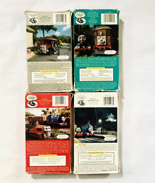 LOT DE 4 VHS Thomas The Tank Engine & Friends George Carlin Ringo Starr ...