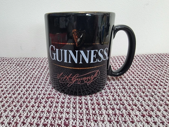 GUINNESS CERAMIC MUG Harp & Arth Guinnes Signature Official Merchandise ...
