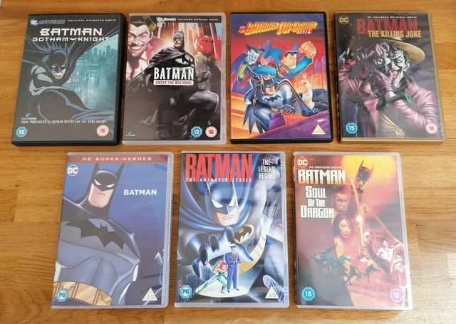 DVD - BATMAN Animated Movies X7 DVD Collection Bundle DC PAL UK R2 EUR ...