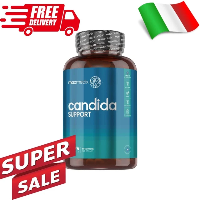 PROBIOTICI CANDIDA INTESTINALE con Lactobacillus Acidophilus, Acido ...