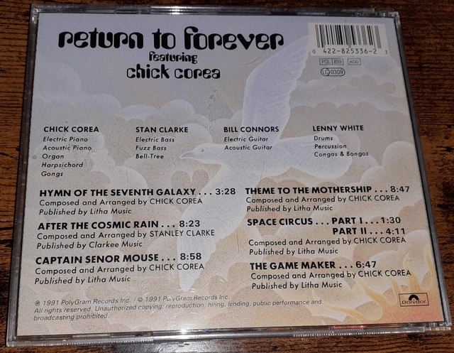 RETURN TO FOREVER feat Chick Corea - HYMN OF THE SEVENTH GALAXY CD EUR ...