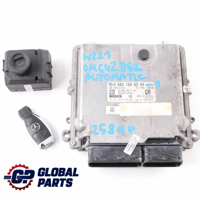 MERCEDES W221 S350 BlueTEC OM642.862 Engine ECU Kit A6421508900 Key ...