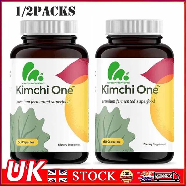 2X KIMCHI POWDER Capsules, Probiotics, Enzymes Supplements | UK | Fast ...