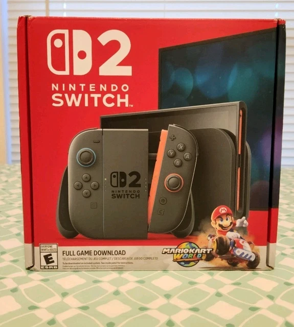 NINTENDO SWITCH 2 Console + Mario Kart World rare box Bundle $979.16 ...
