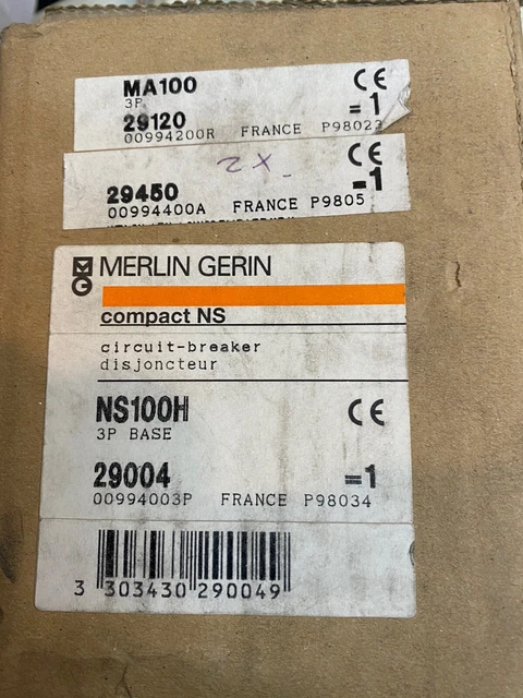 CIRCUIT BREAKER MERLIN GERIN NS100H Leistungsschalter Auslösesystem ...