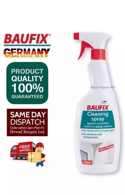 BAUFIX GERMANY TOP 10 Years Mould Stain Remover Spray 1 Litre £7.95 ...