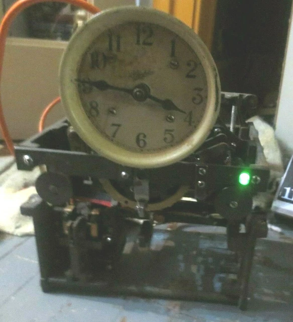 SIMPLEX TIME RECORDER Electric Movement Synchron Movement Vintage Time clock Run £66.07 ...