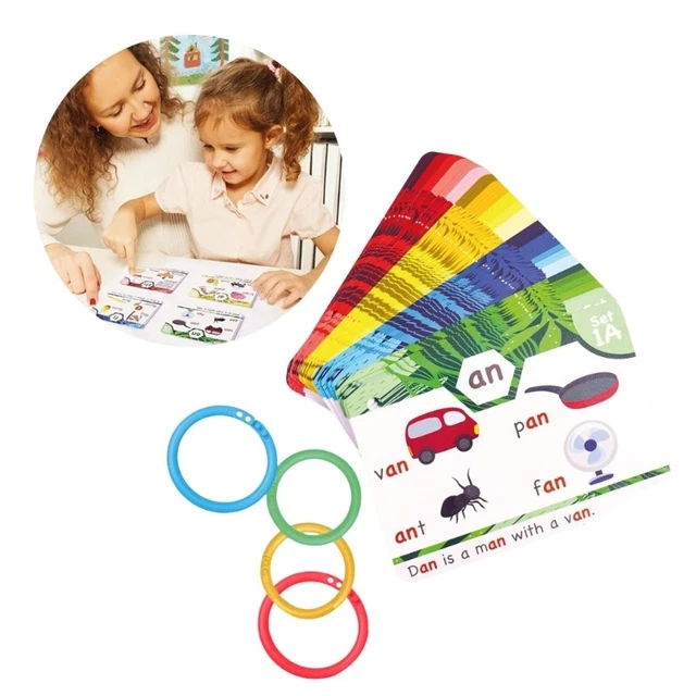 KIDS EDUCATIONAL PHONICS Cards for Reading Skills with Fun Images Sight ...