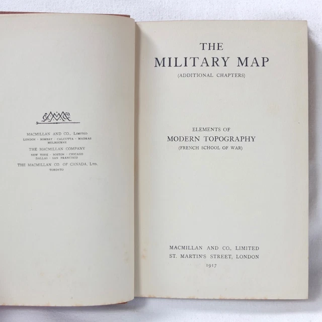 WW1 1917 THE Military Map War Mapping Manual Navigation Sketching ...