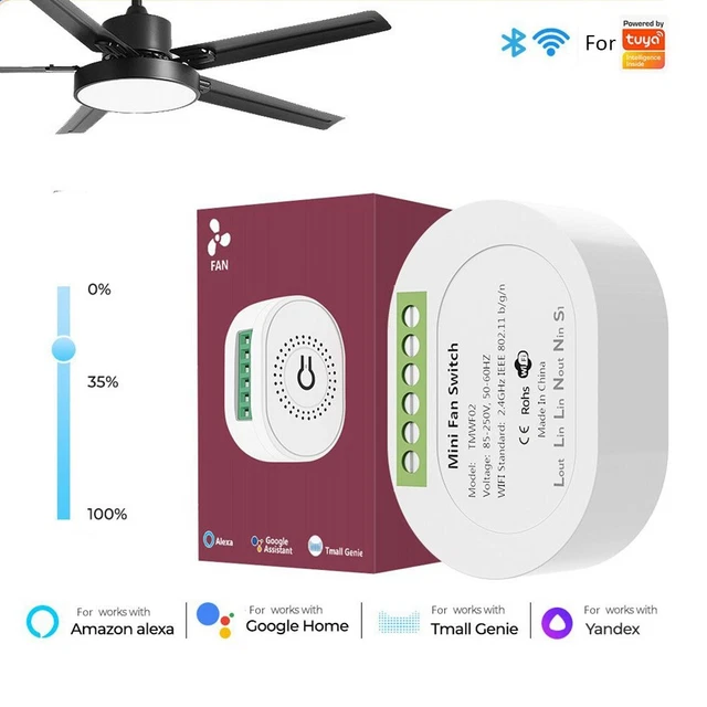 TUYA SMART CEILING fan switch module WiFi+dual mode speed adjustment ...