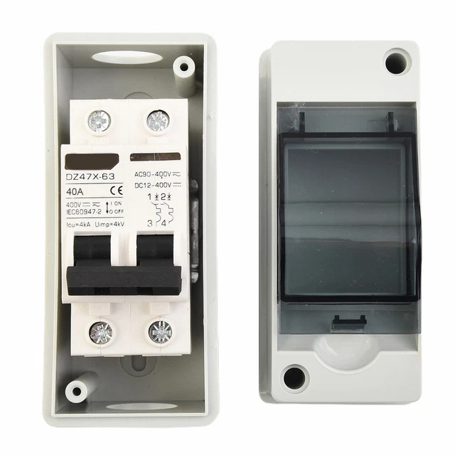 SOLAR PANEL COMBINER Box AC Circuit Breaker Switch with 400V 40A ...