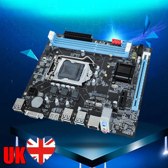 B75 COMPUTER MOTHERBOARD PCI Express X16 X1 Slot 16GB Micro-ATX PC Main ...