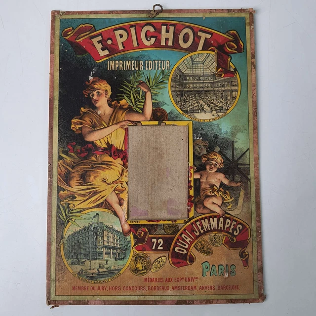 AFFICHE ANCIENNE EXPOSITION E. Pichot Éditeur Paris Art Nouveau ...