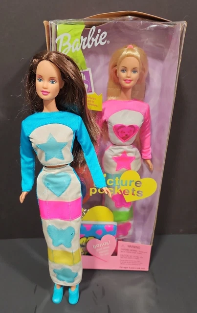 2000 Picture Pockets Barbie Nib And Teresa In Original Fashion
